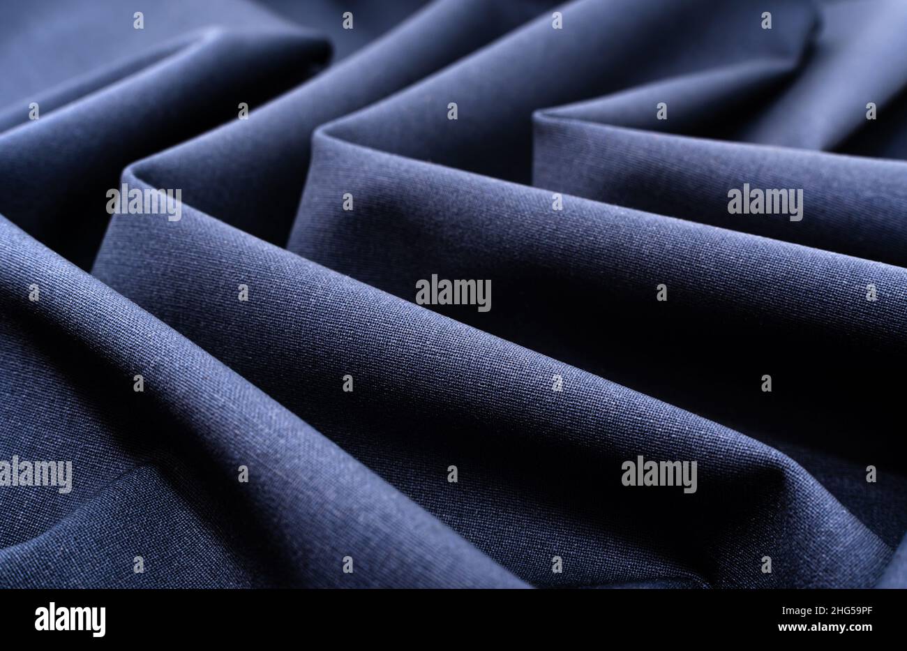 Fabric with wrinkles and folds. Textile with waves. material texture ...