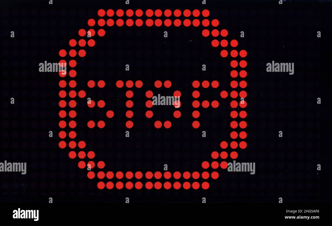 Led font hi-res stock photography and images - Alamy