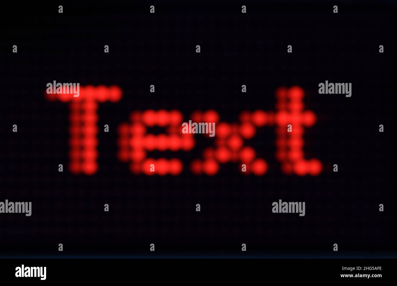 Blur Red LED digital font or characters on black background, Digital ...