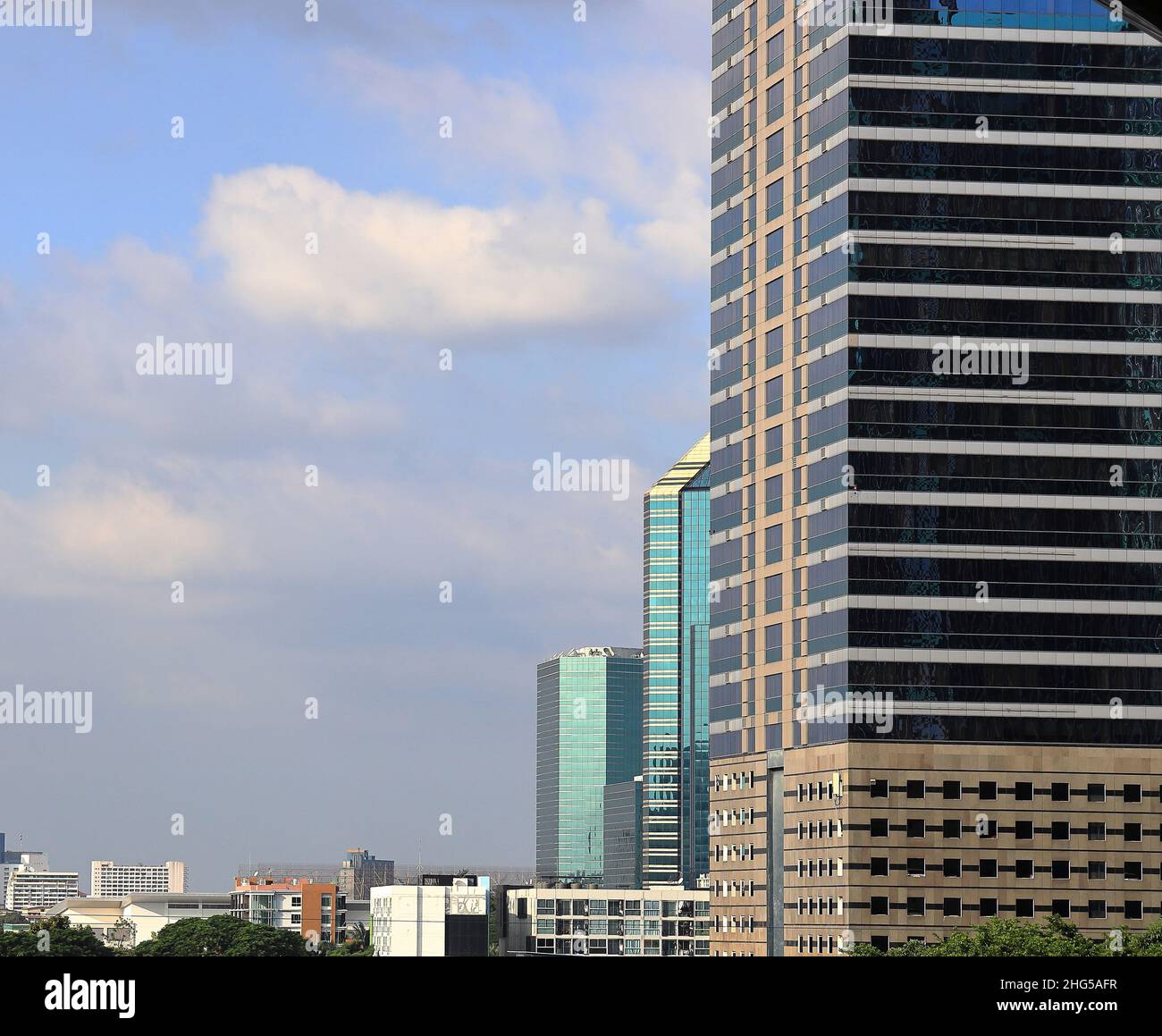 modern residential architecture, New modern block of flat or ...