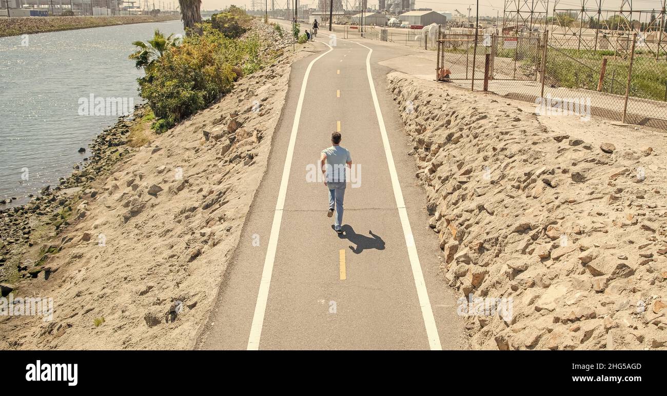 Mature running road hi-res stock photography and images - Alamy