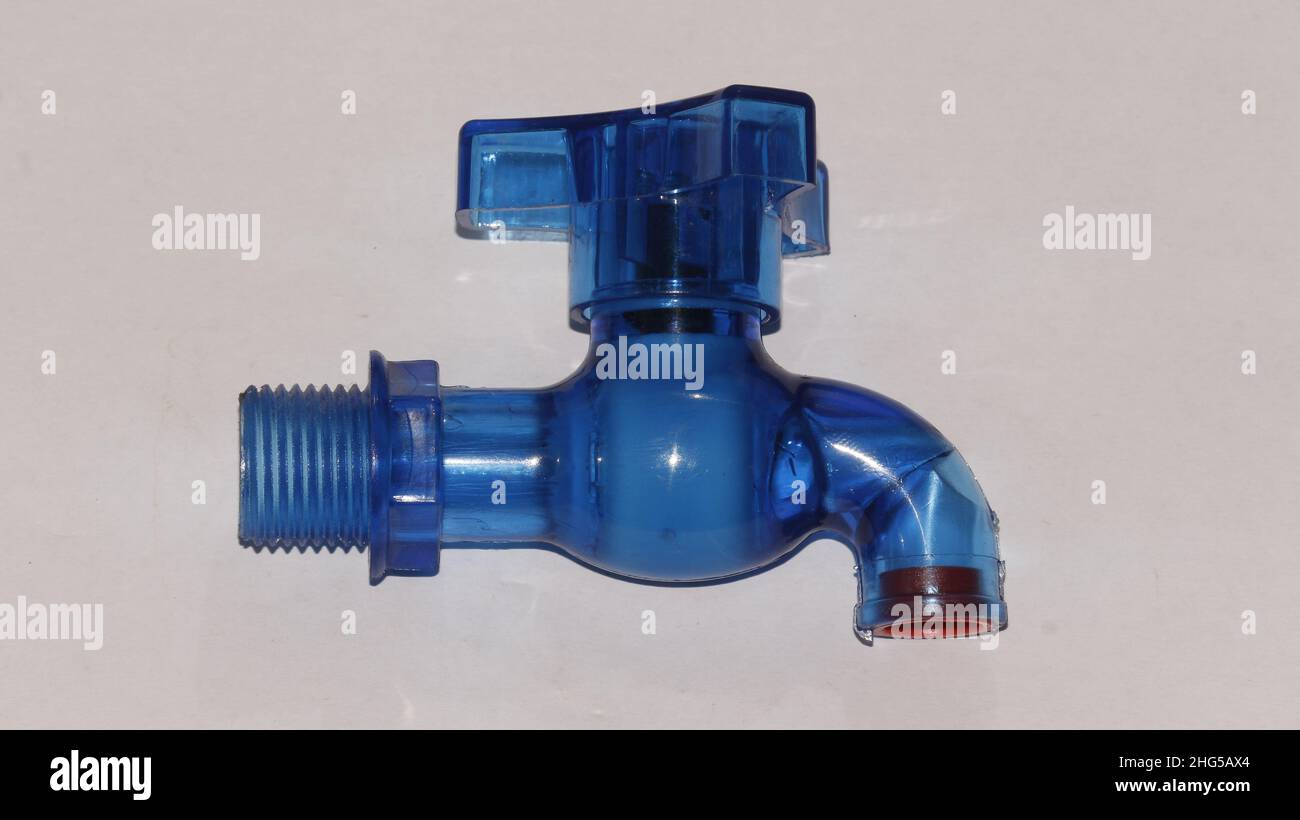 Water faucet isolated on a white background. Usually used in the ...