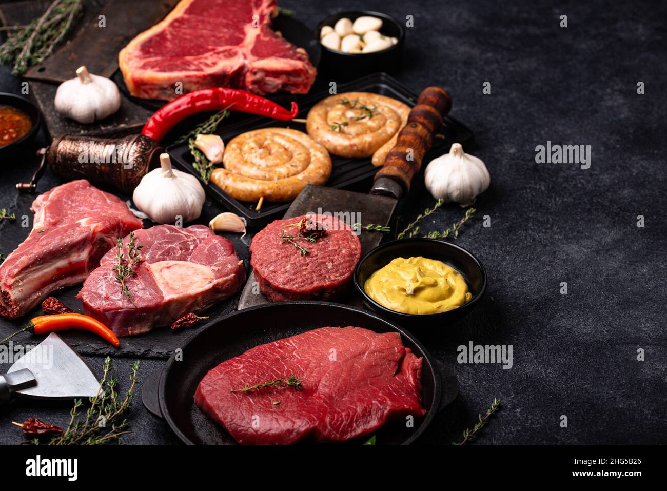 Assortment meat hi-res stock photography and images - Alamy