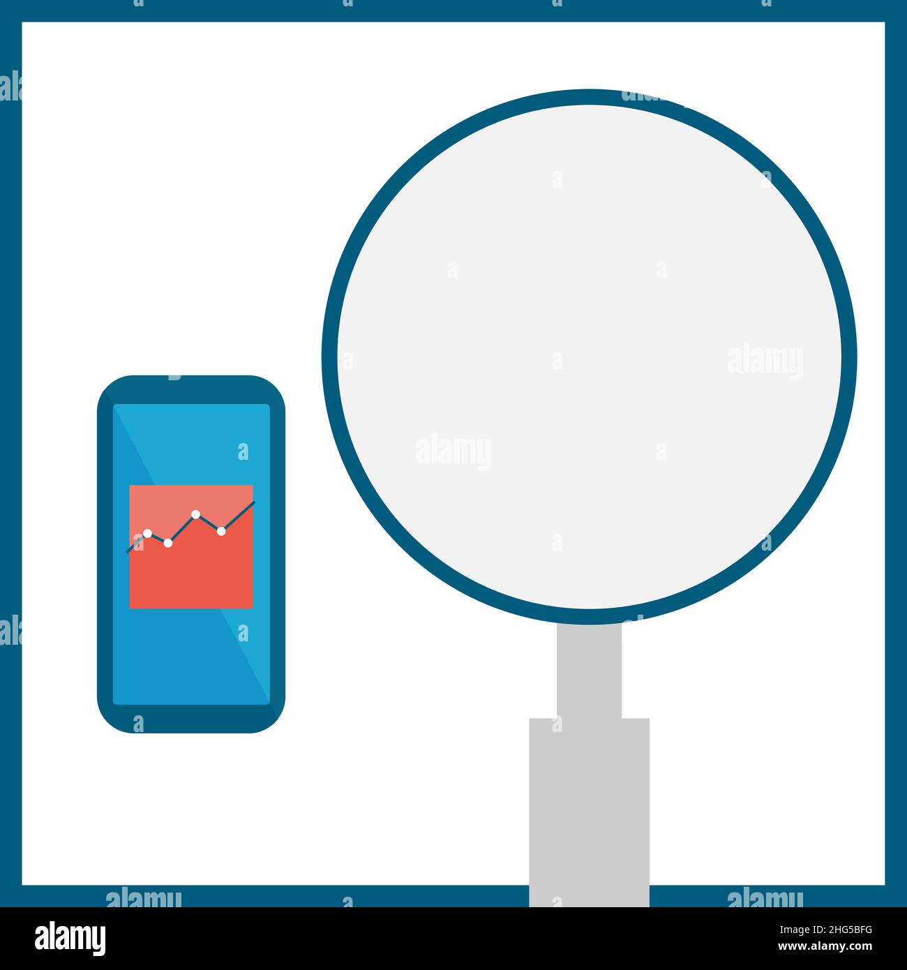 Illustration Of Smartphone Presenting Skills Improvement Beside A Large ...