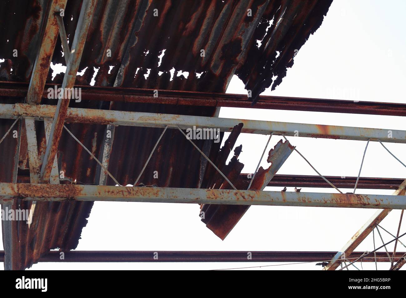 Old Galvanized Iron, Grunge rusted metal texture, rust and oxidized ...