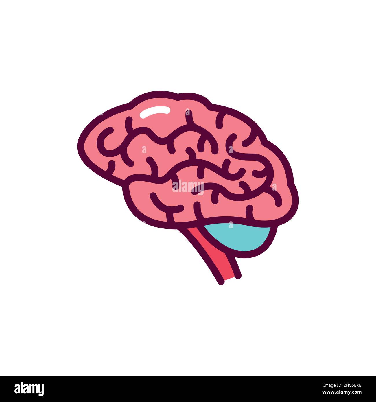 Human Brain Coloring Page