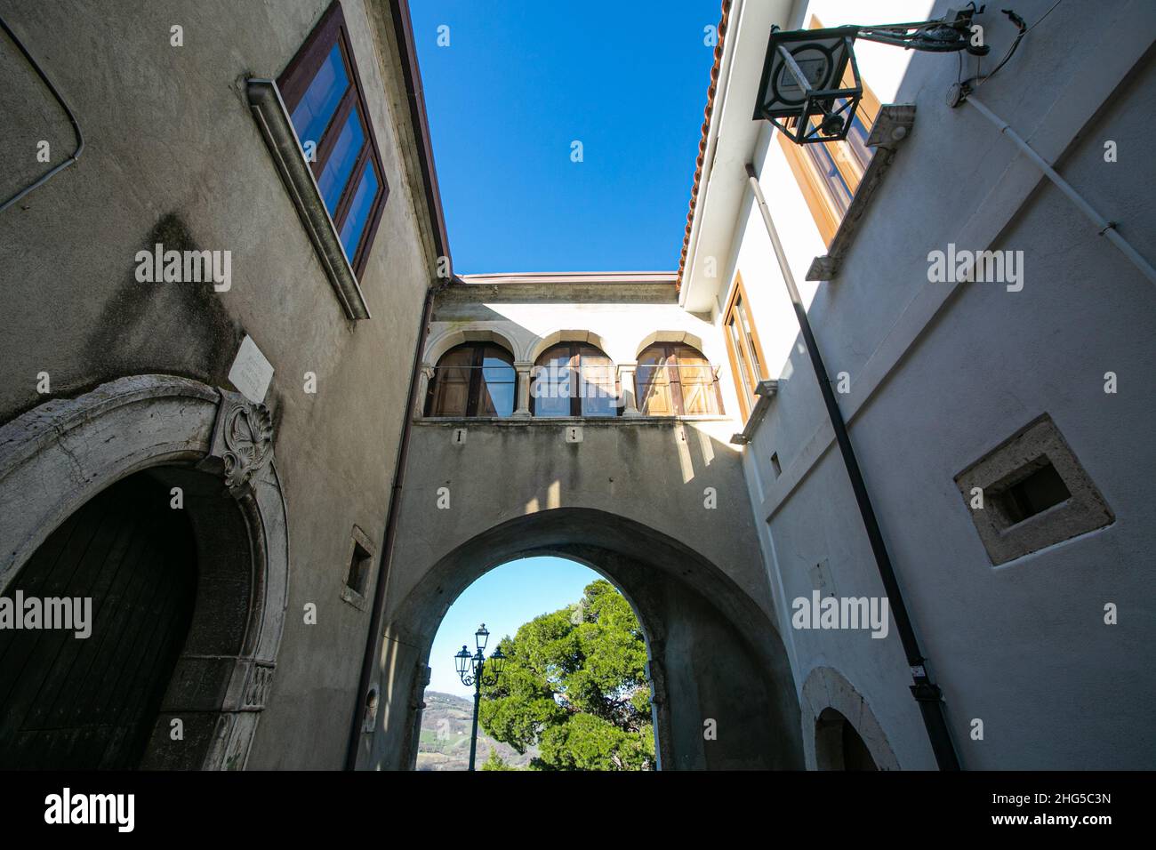 Taurasi, Avellino, Italy: view of the historic center Stock Photo - Alamy