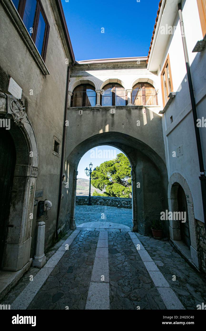 Taurasi, Avellino, Italy: view of the historic center Stock Photo - Alamy