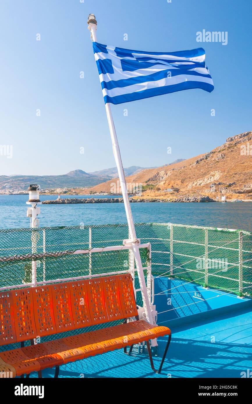 Crete flag hi-res stock photography and images - Alamy