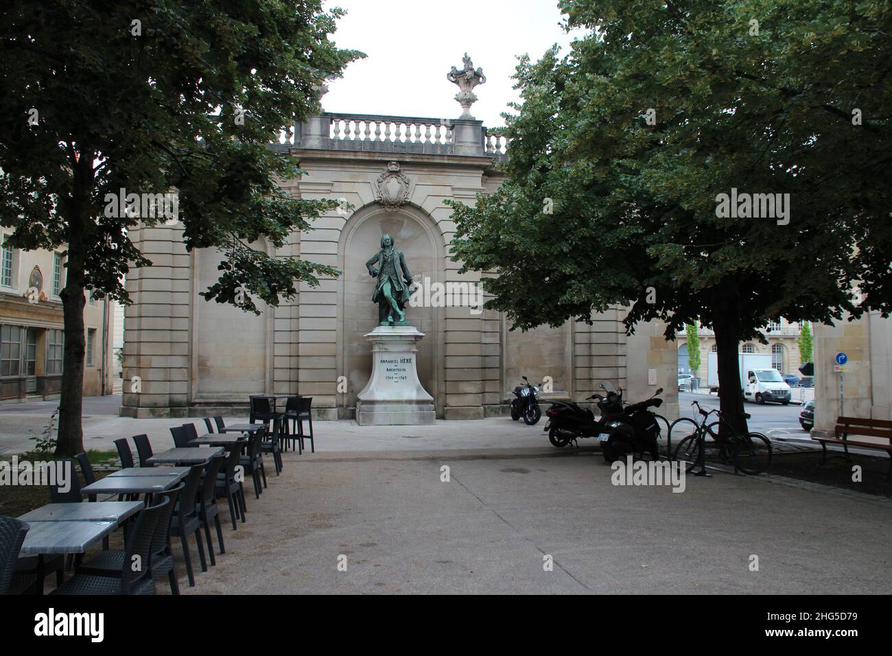 square and emmanuel héré monument in nancy in lorraine (france Stock ...