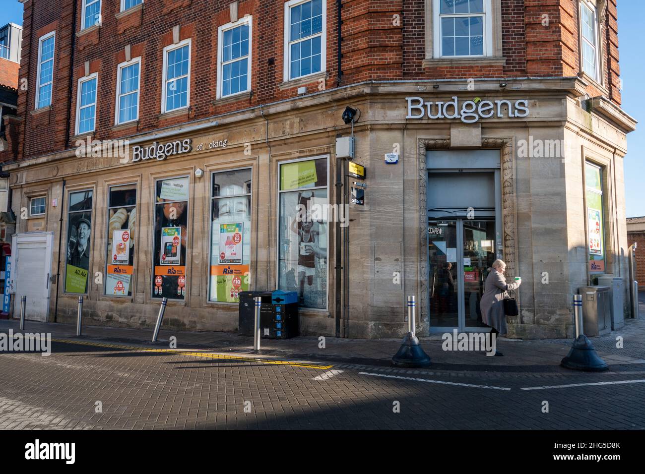 Budgens grocery shop, convenience store, in Woking town centre, Surrey ...