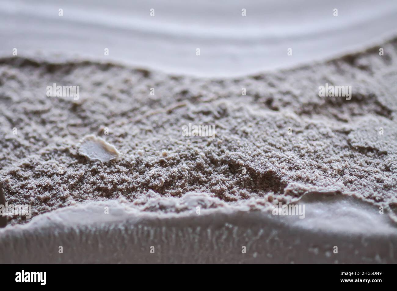 Melting chocolate ice cream surface close up Stock Photo - Alamy