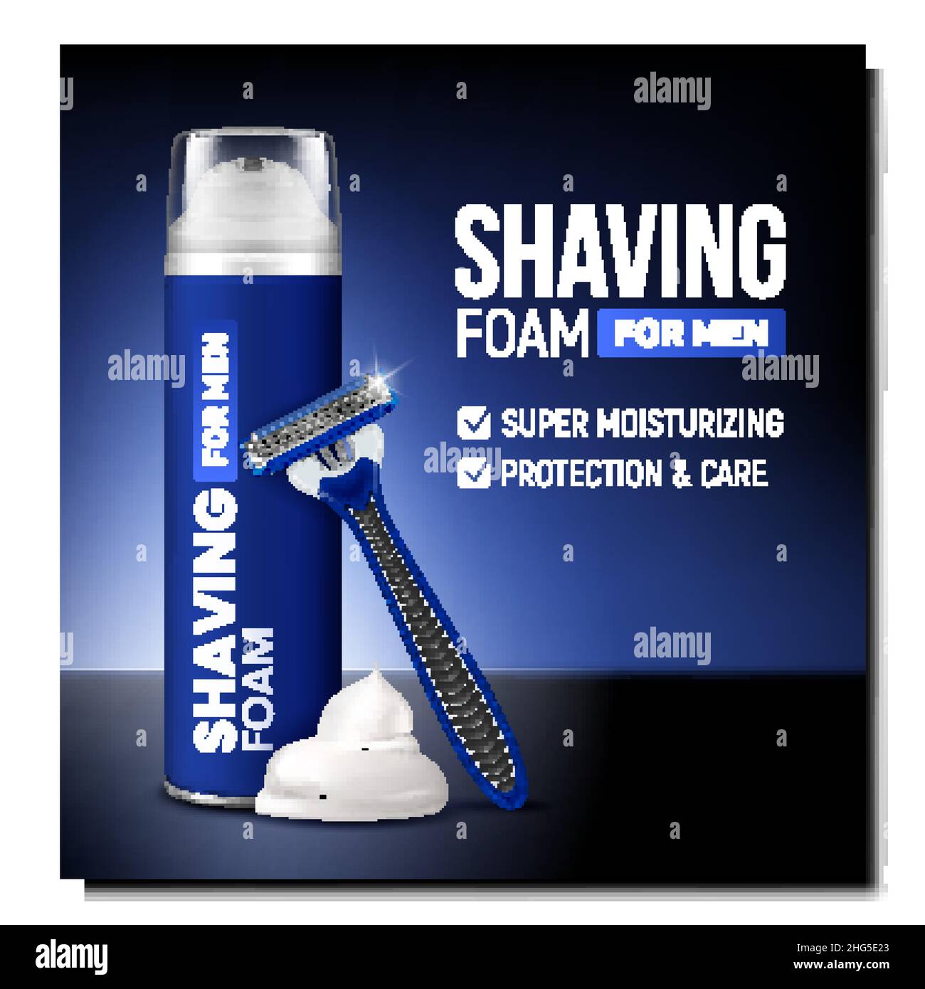 foam cream gel poster vector Stock Vector Image & Art - Alamy