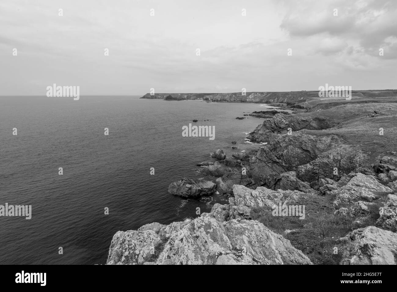Landscape photo of the scenery at the Lizard in Cornwall Stock Photo ...