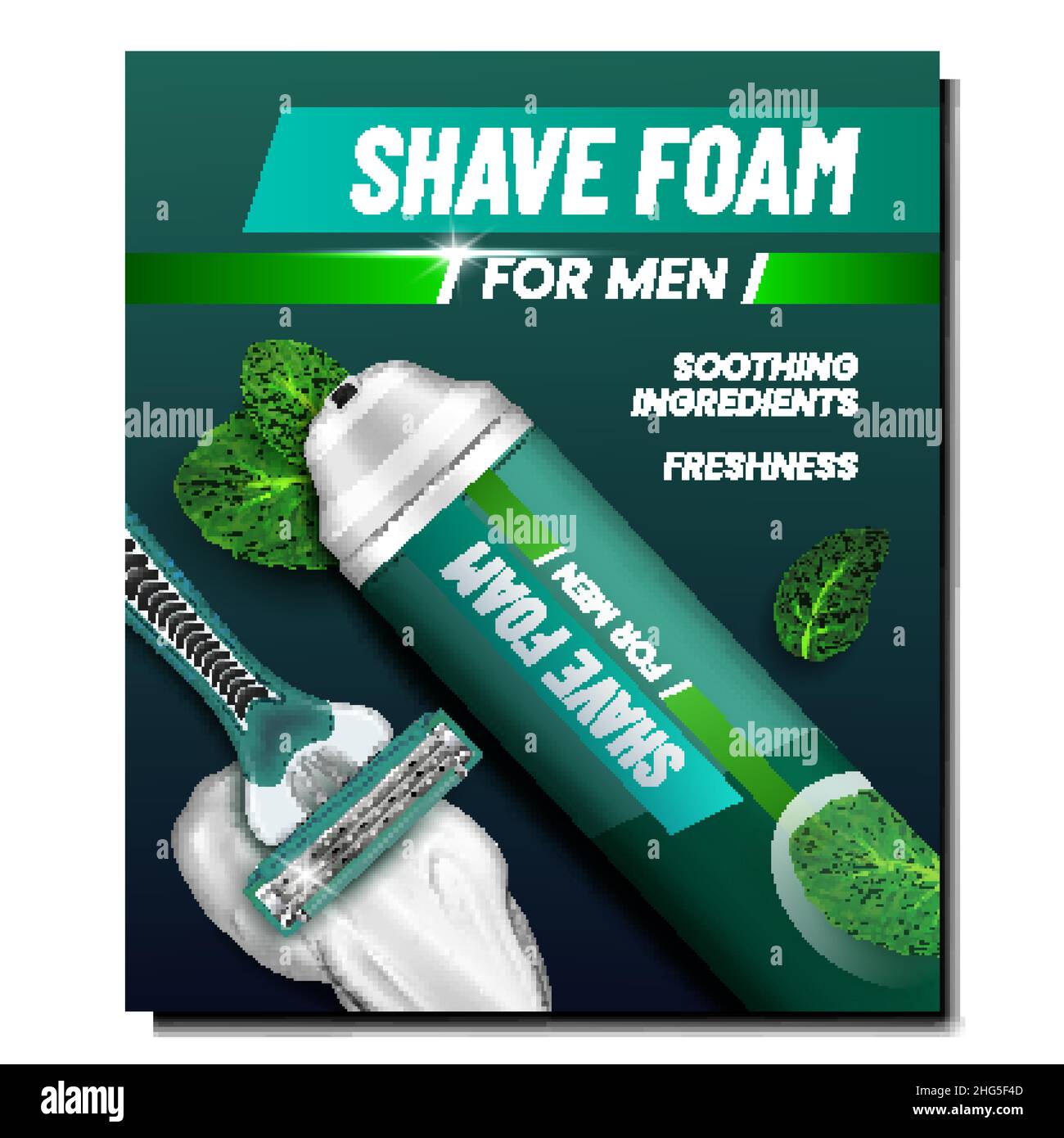foam cream gel poster vector Stock Vector Image & Art - Alamy