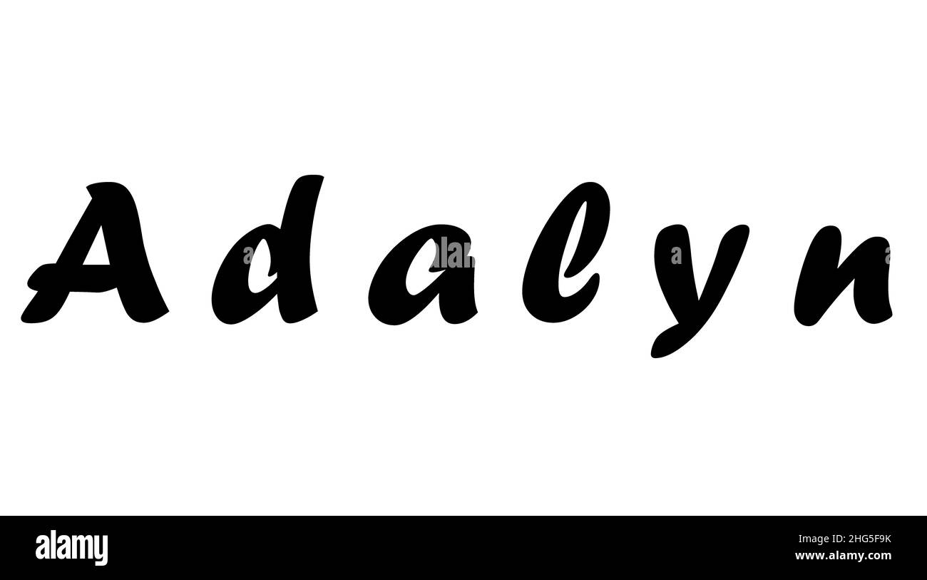Simple text name design for Adalyn Stock Photo - Alamy