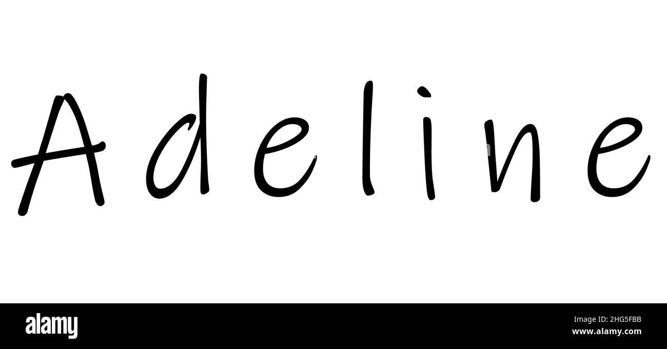 Simple text name design for Adeline Stock Photo - Alamy