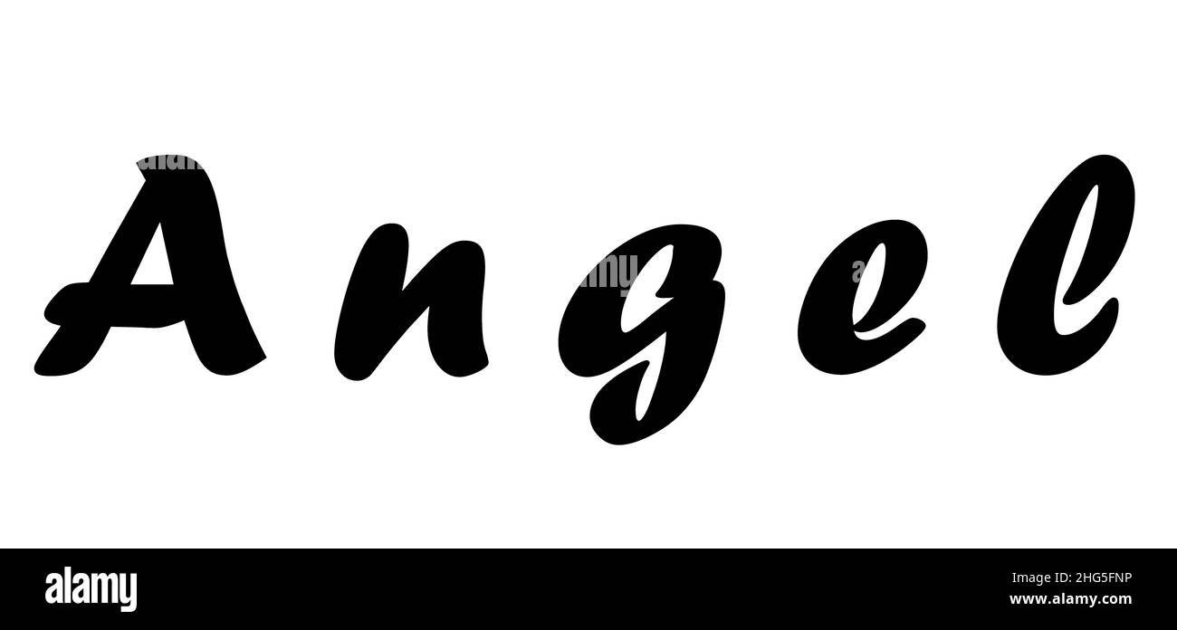 The Name Angel In Cursive