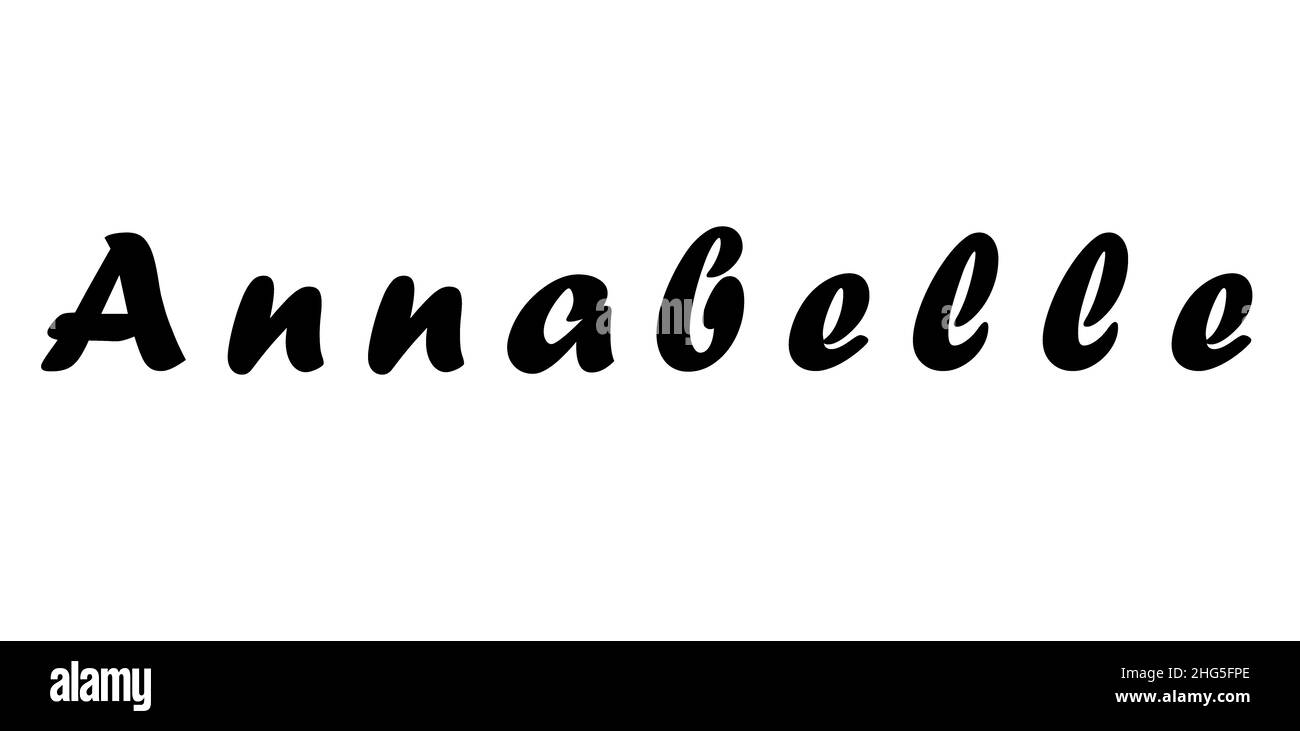 Simple text name design on white Stock Photo - Alamy