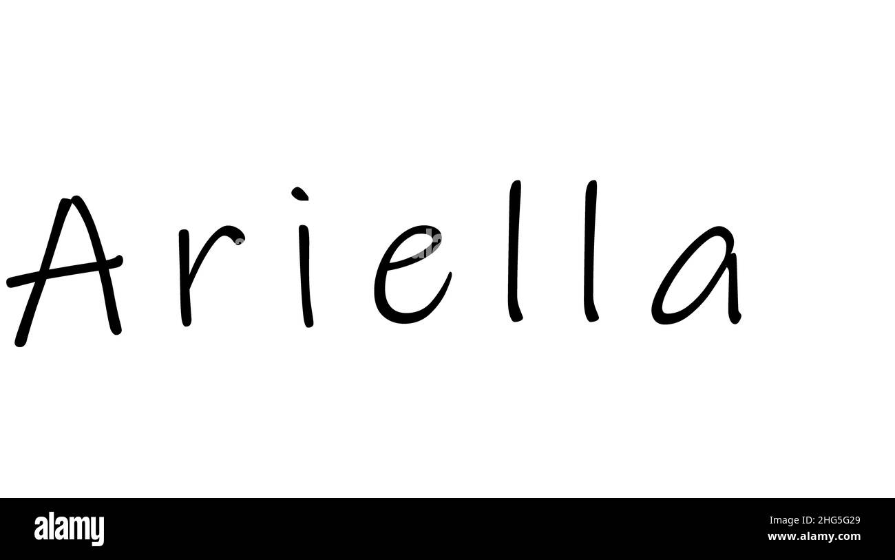 Simple text name design on white Stock Photo - Alamy