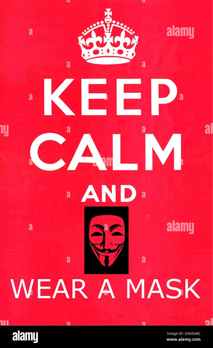 Keep calm and wear a mask hi-res stock photography and images - Alamy