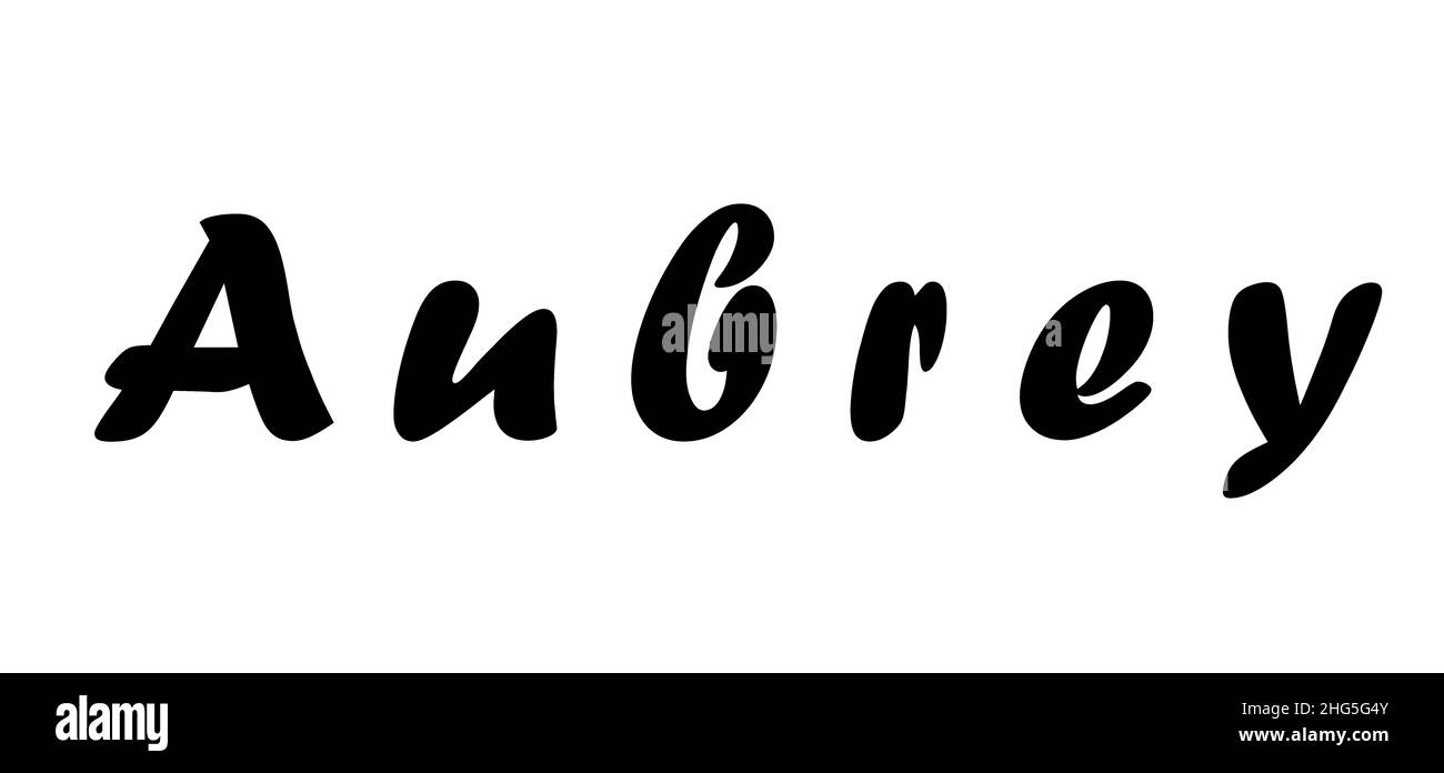 Simple text name design on white Stock Photo - Alamy