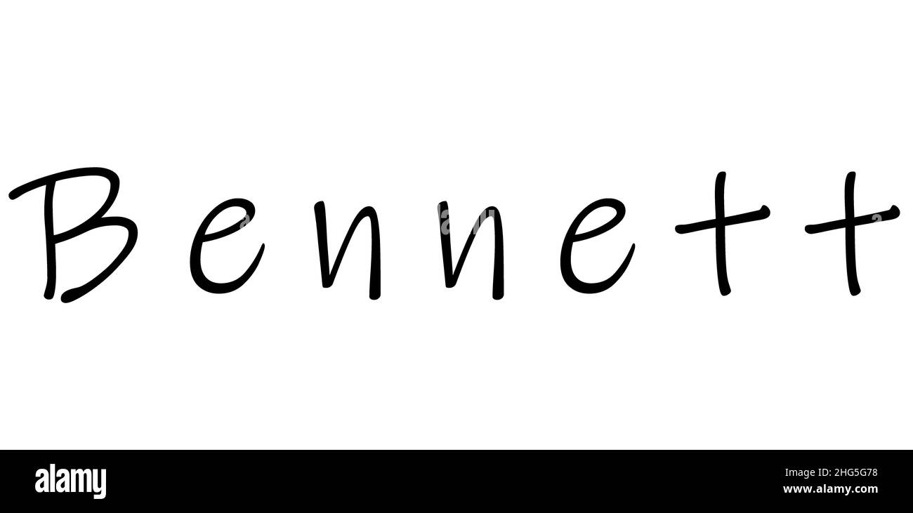 Simple text name design on white Stock Photo - Alamy