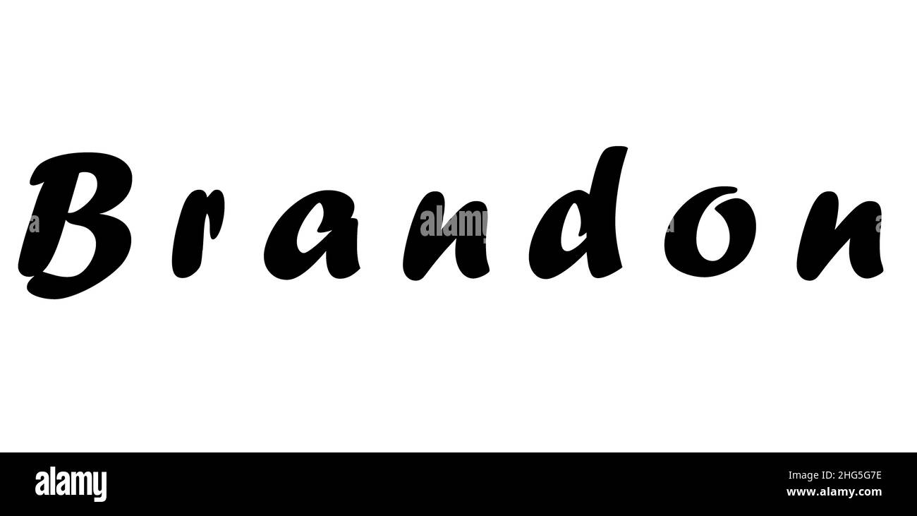 Simple text name design on white Stock Photo - Alamy