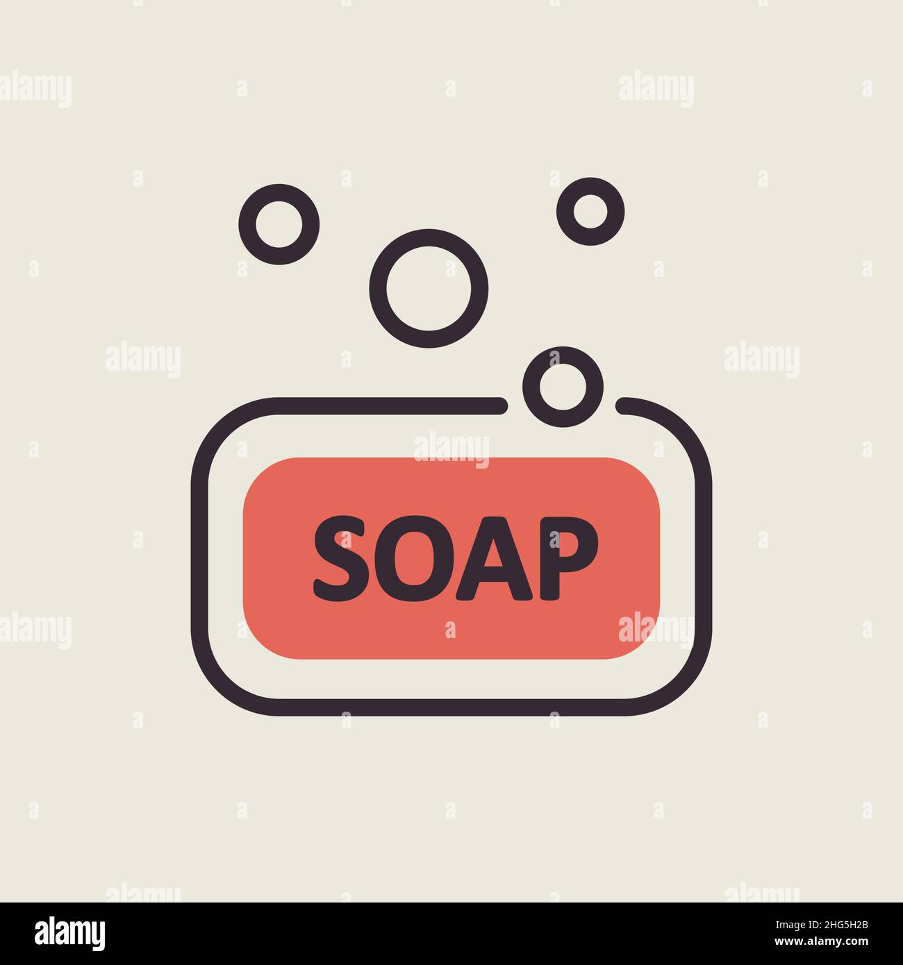 Soap vector icon. Hygiene sign. Graph symbol for medical and household ...