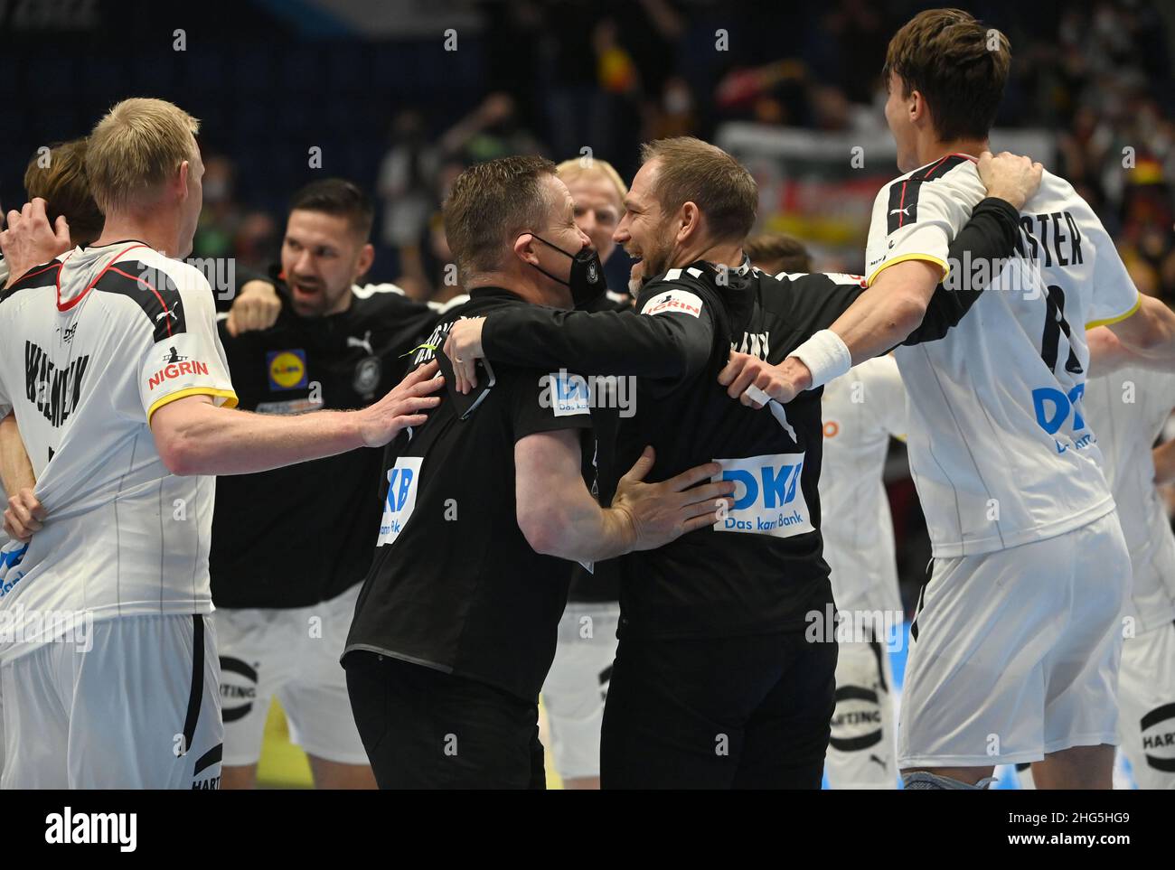 German national handball team celebrates hi-res stock photography and ...