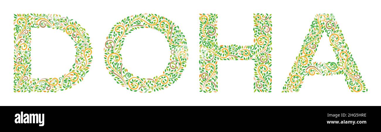 Doha model Stock Vector Images - Alamy