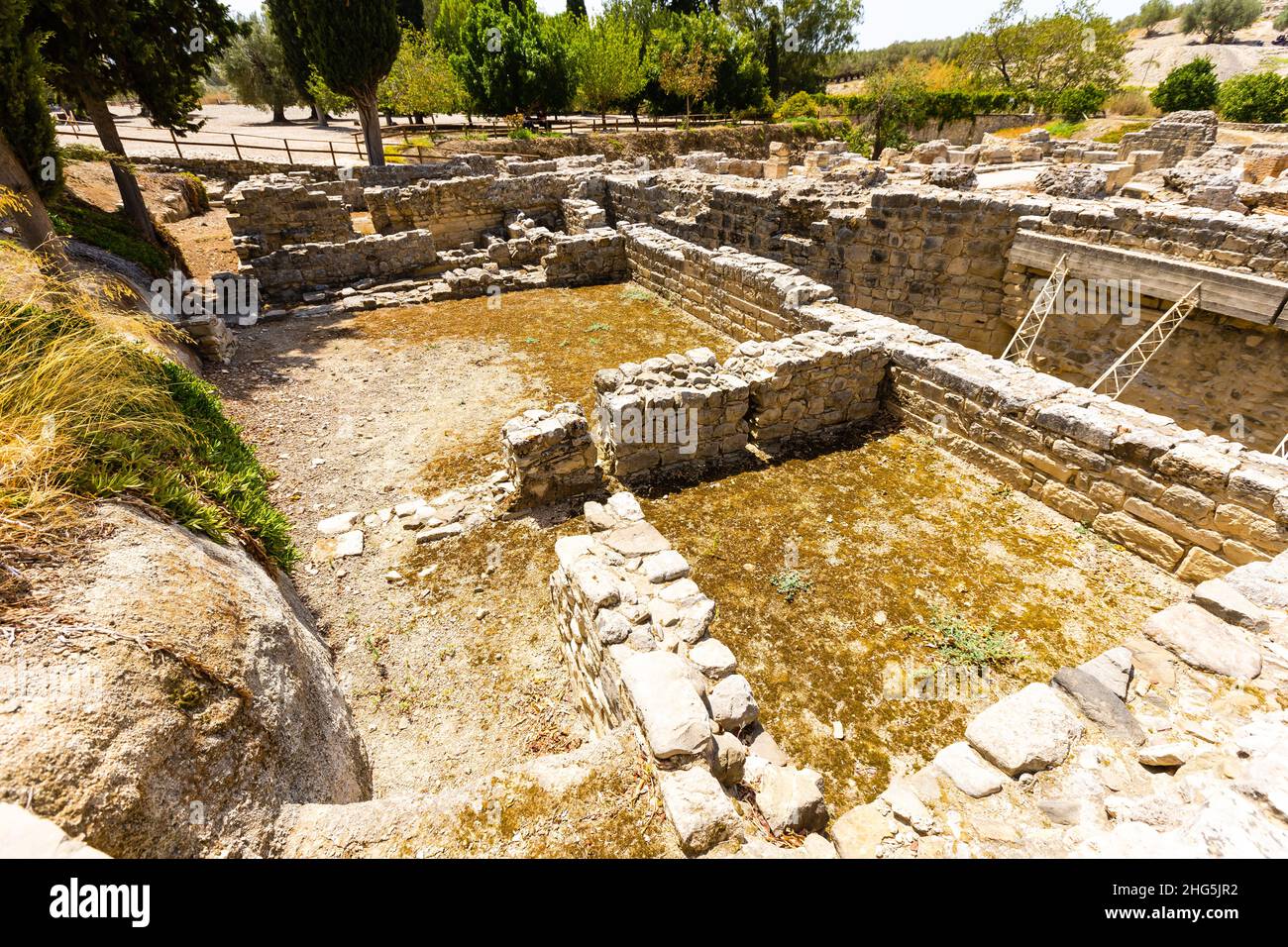 Ruins of the Temple of Apollo at Gortys, Crete Stock Photo - Alamy