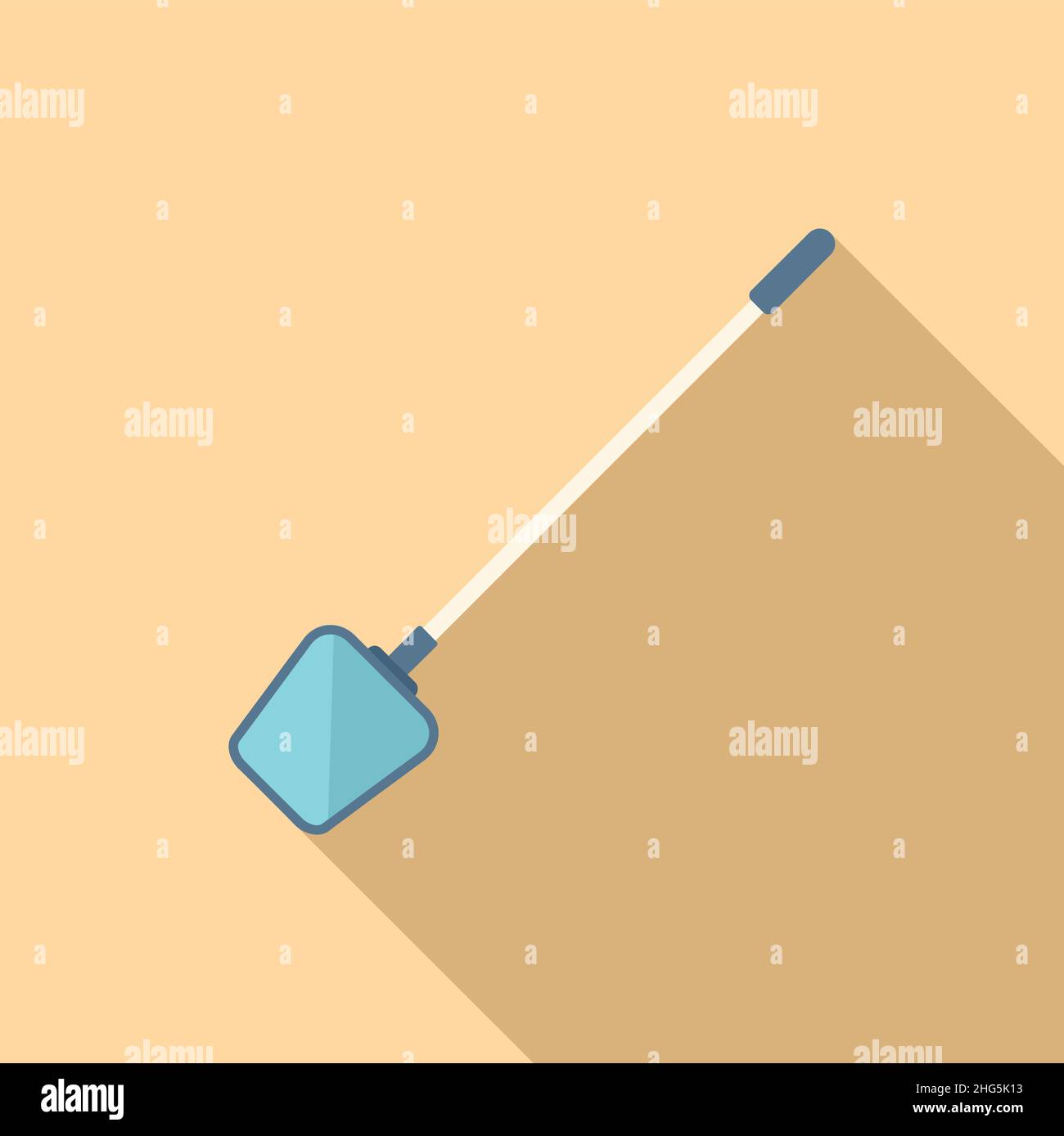 Cleaning pool tool icon flat vector. Swim travel. Net service Stock ...
