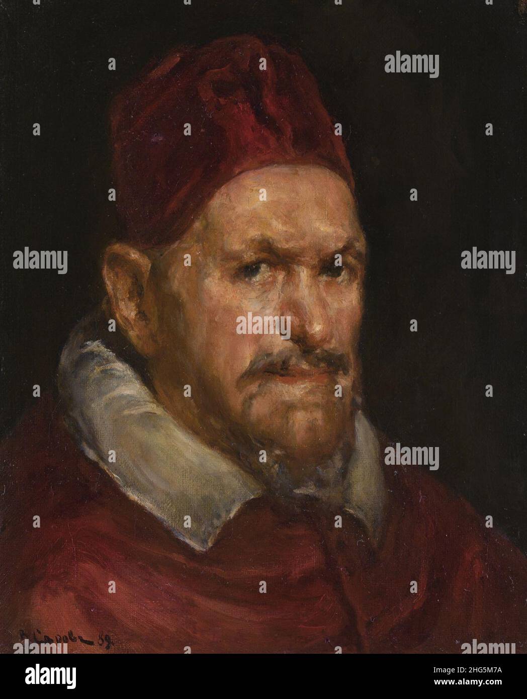 Innocentius X by V.Serov (1889, priv.coll Stock Photo - Alamy