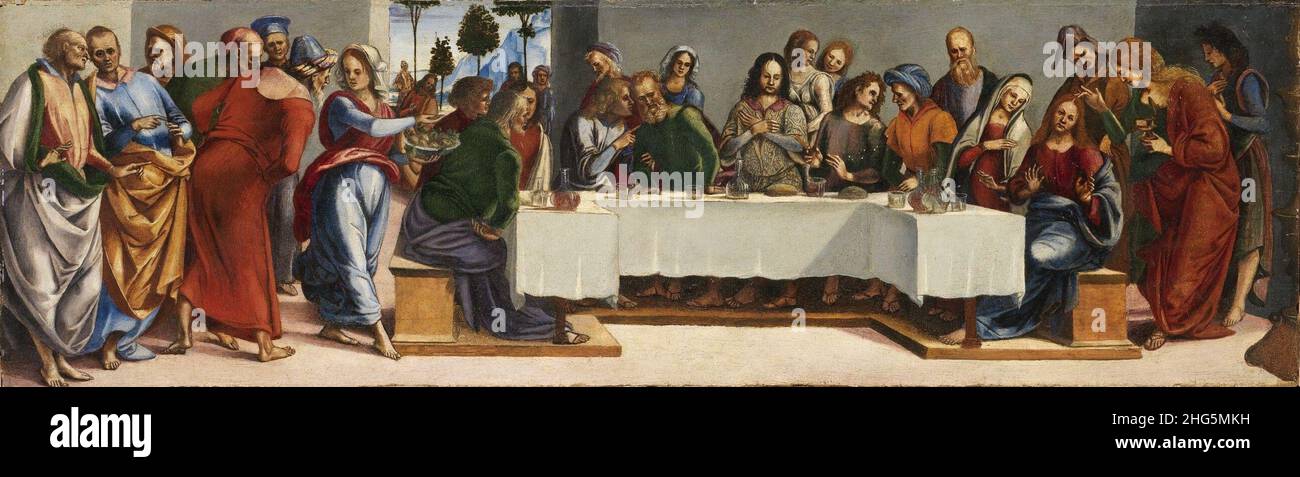 Luca Signorelli - Christ in the House of Simon the Pharisee Stock Photo ...