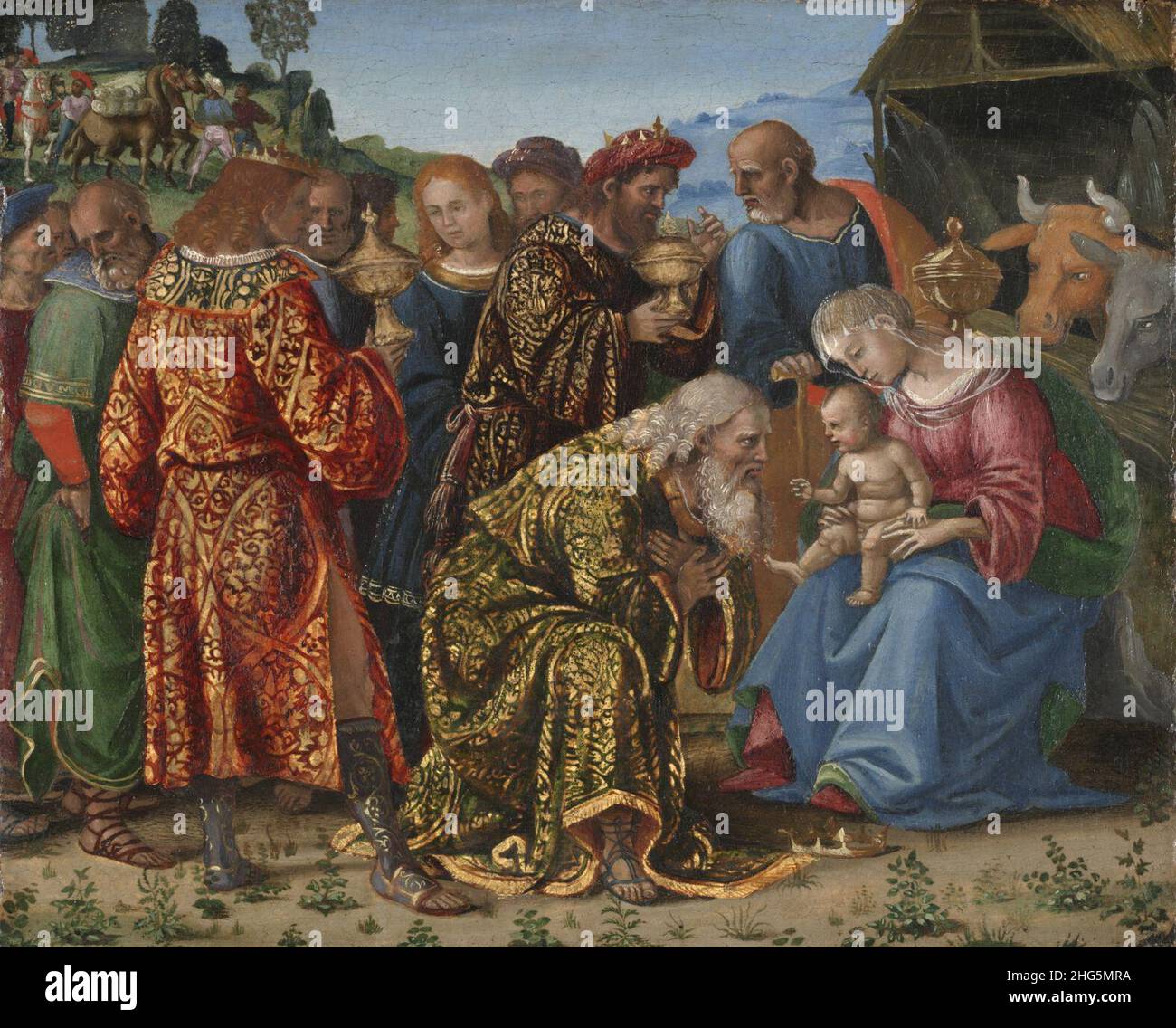 Luca Signorelli - The Adoration of the Magi Stock Photo - Alamy