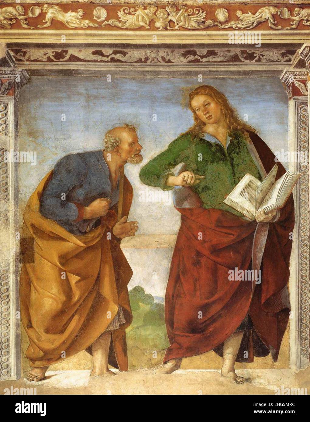 Luca Signorelli - The Apostles Peter and John the Evangelist Stock Photo - Alamy