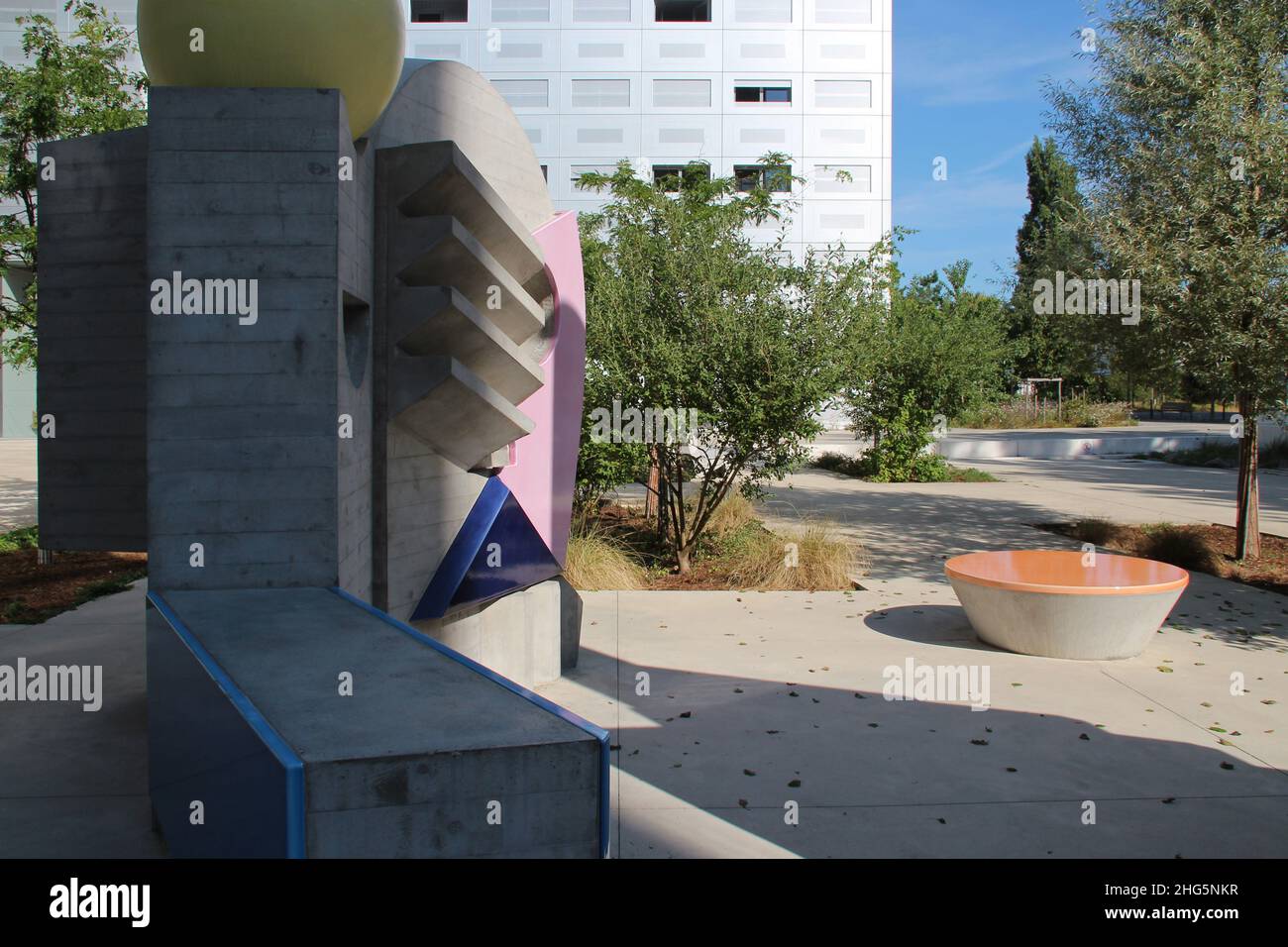 modern sculptures and buildings in nantes (france Stock Photo - Alamy