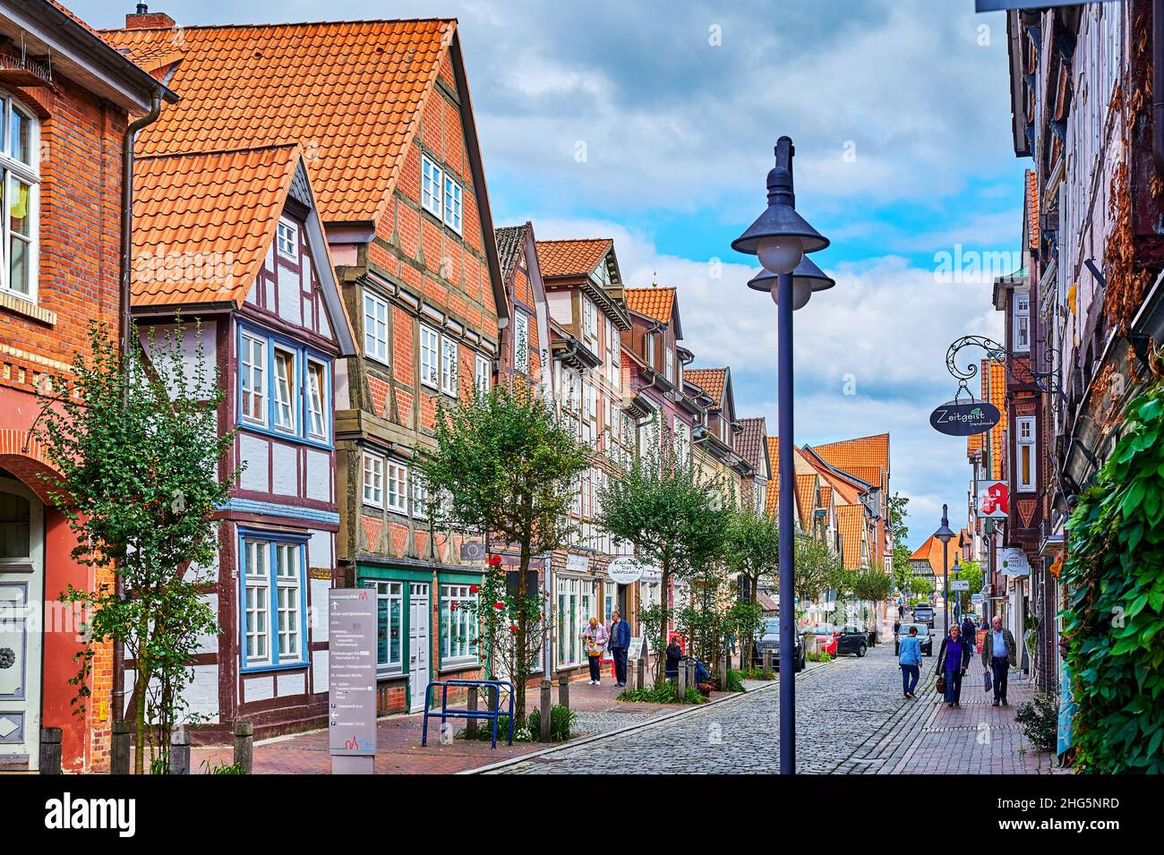 Dannenberg, Germany - September 20, 2021: View to the cityscape of the ...