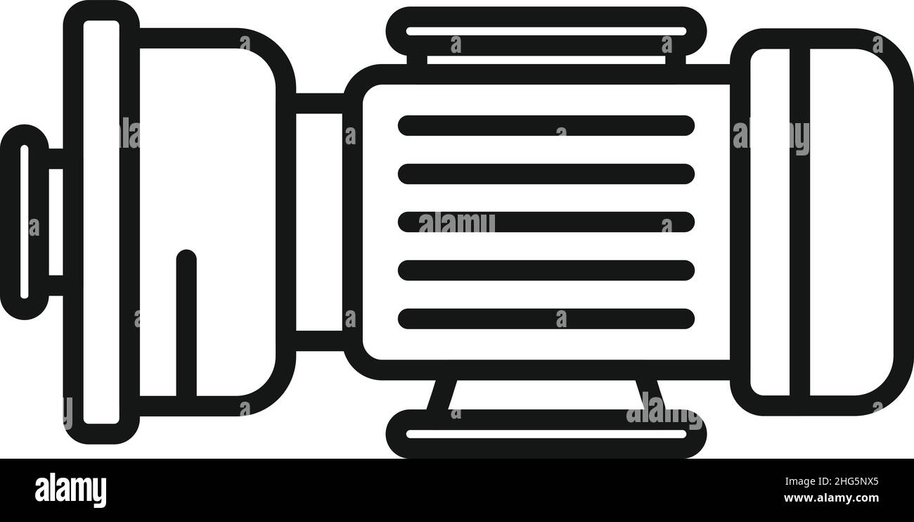 Pool generator icon outline vector. Pump maintenance. Repair service ...