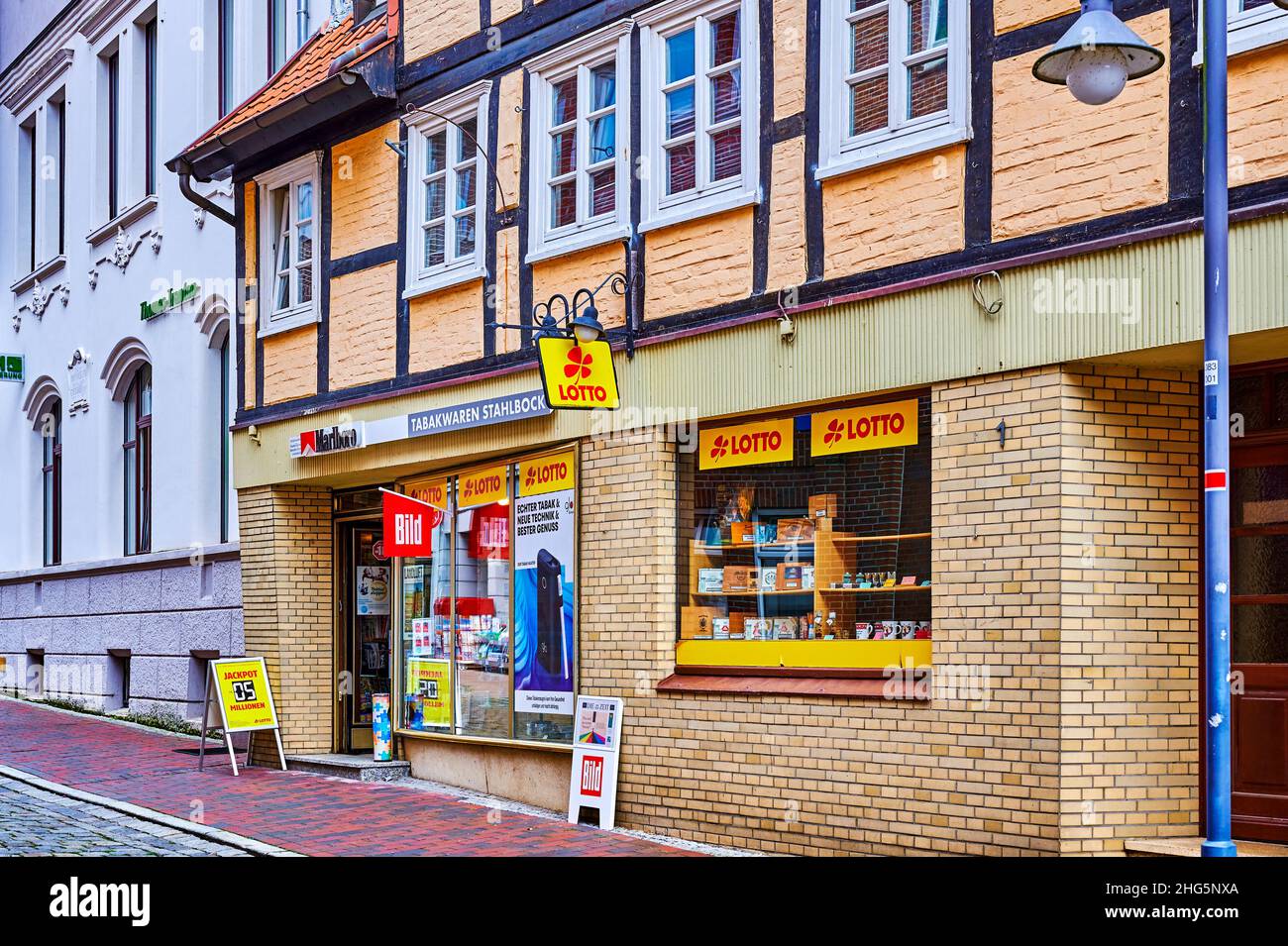 Dannenberg, Germany - September 20, 2021: View to the cityscape of the ...