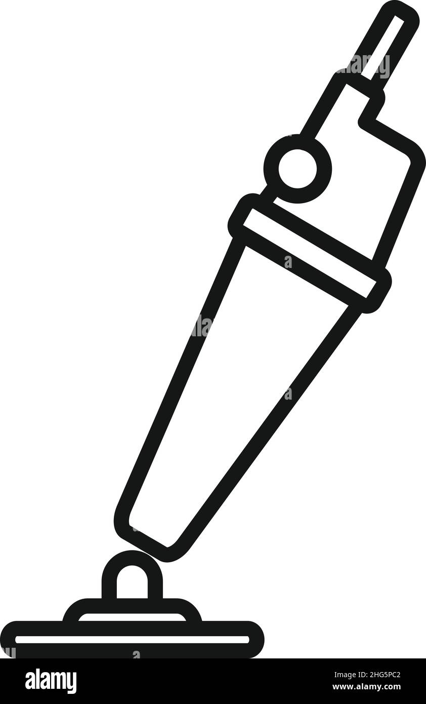 Pool vacuum cleaner icon outline vector. Cleaning pump. Care net Stock ...