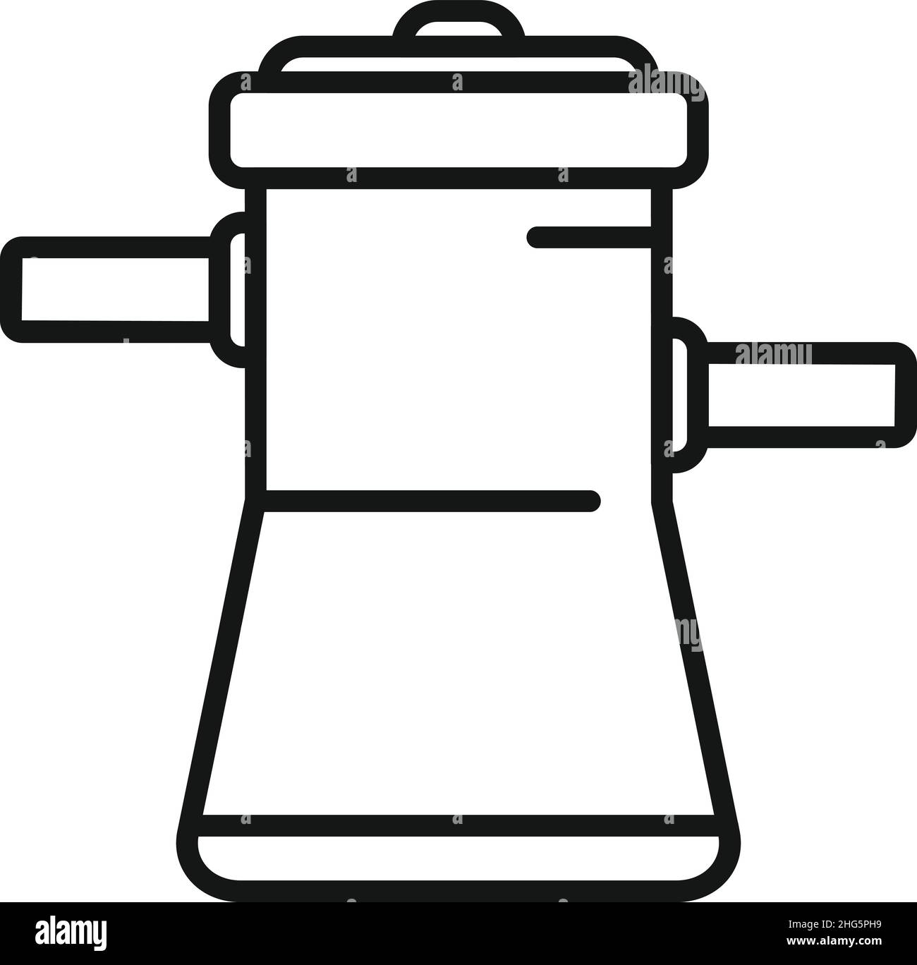 Water cleaner pool icon outline vector. Net service. Filter care Stock ...