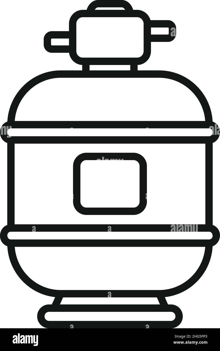 Pool tank service icon outline vector. Cleaning pump. Care swim Stock ...