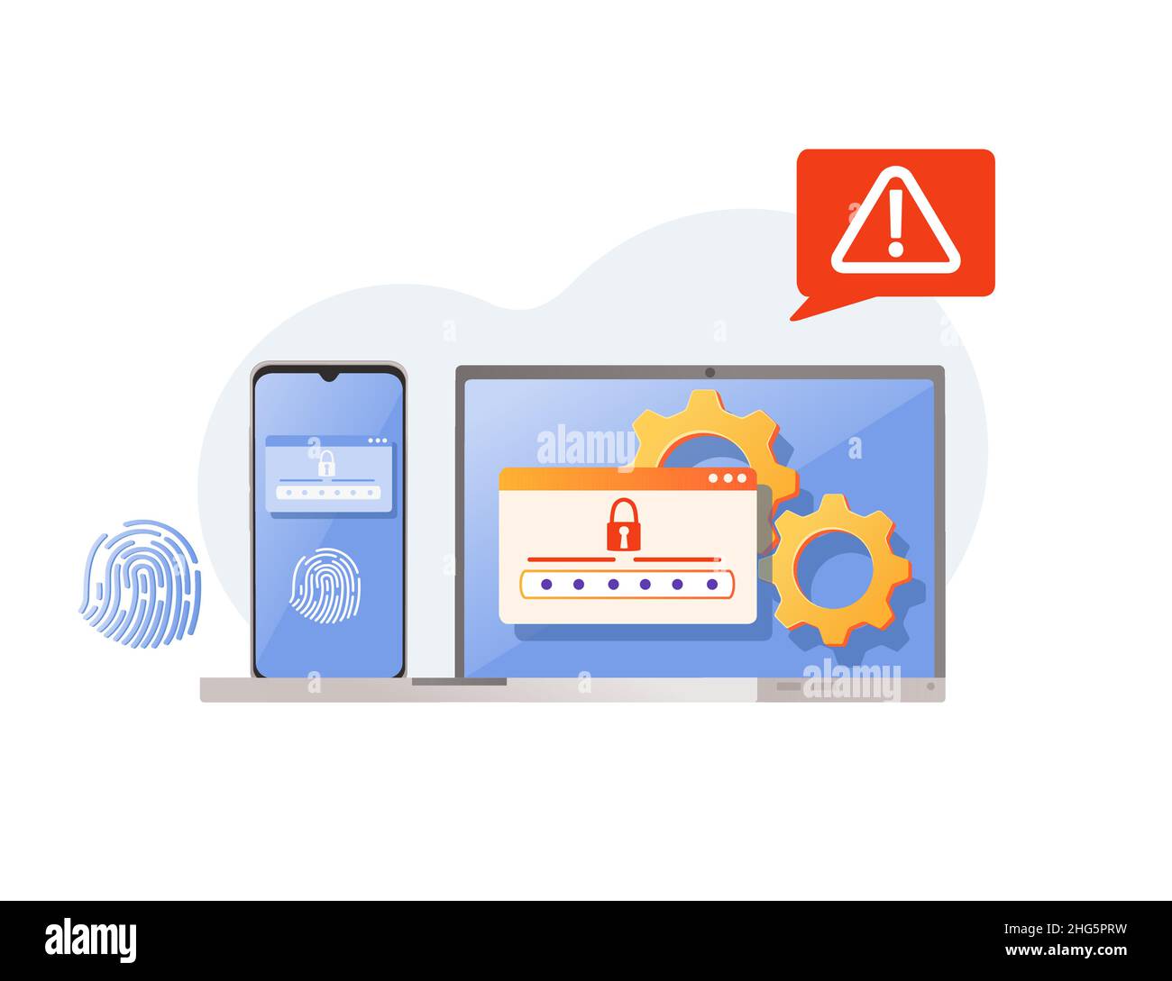 Digital data protection concept mobile payment security app with ...