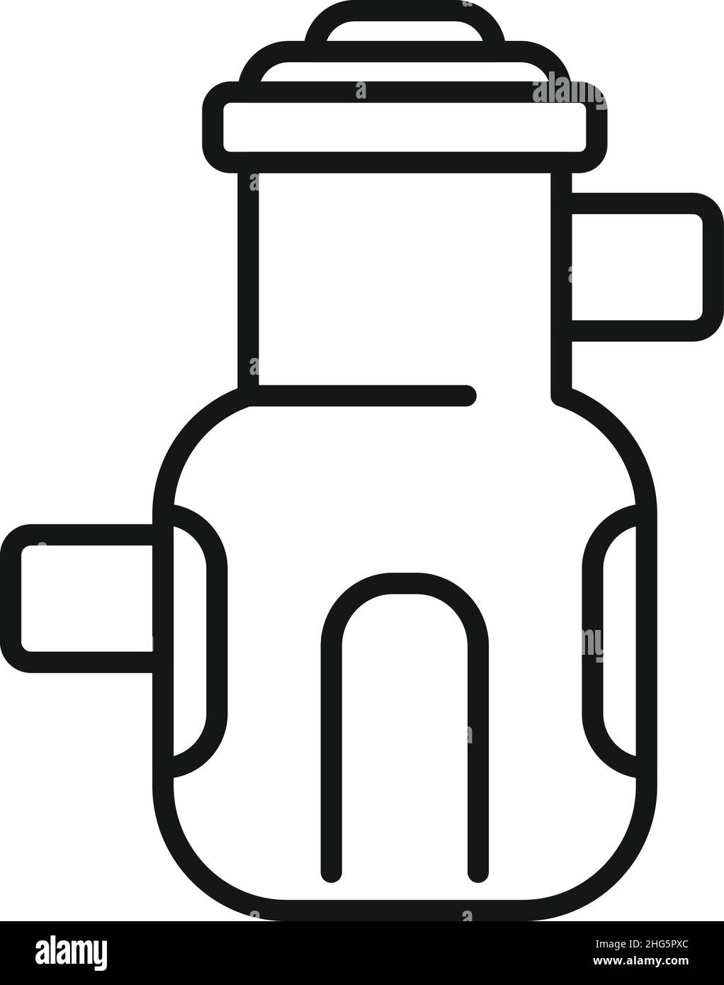 Pump pool icon outline vector. Cleaning pool. Repair service Stock ...