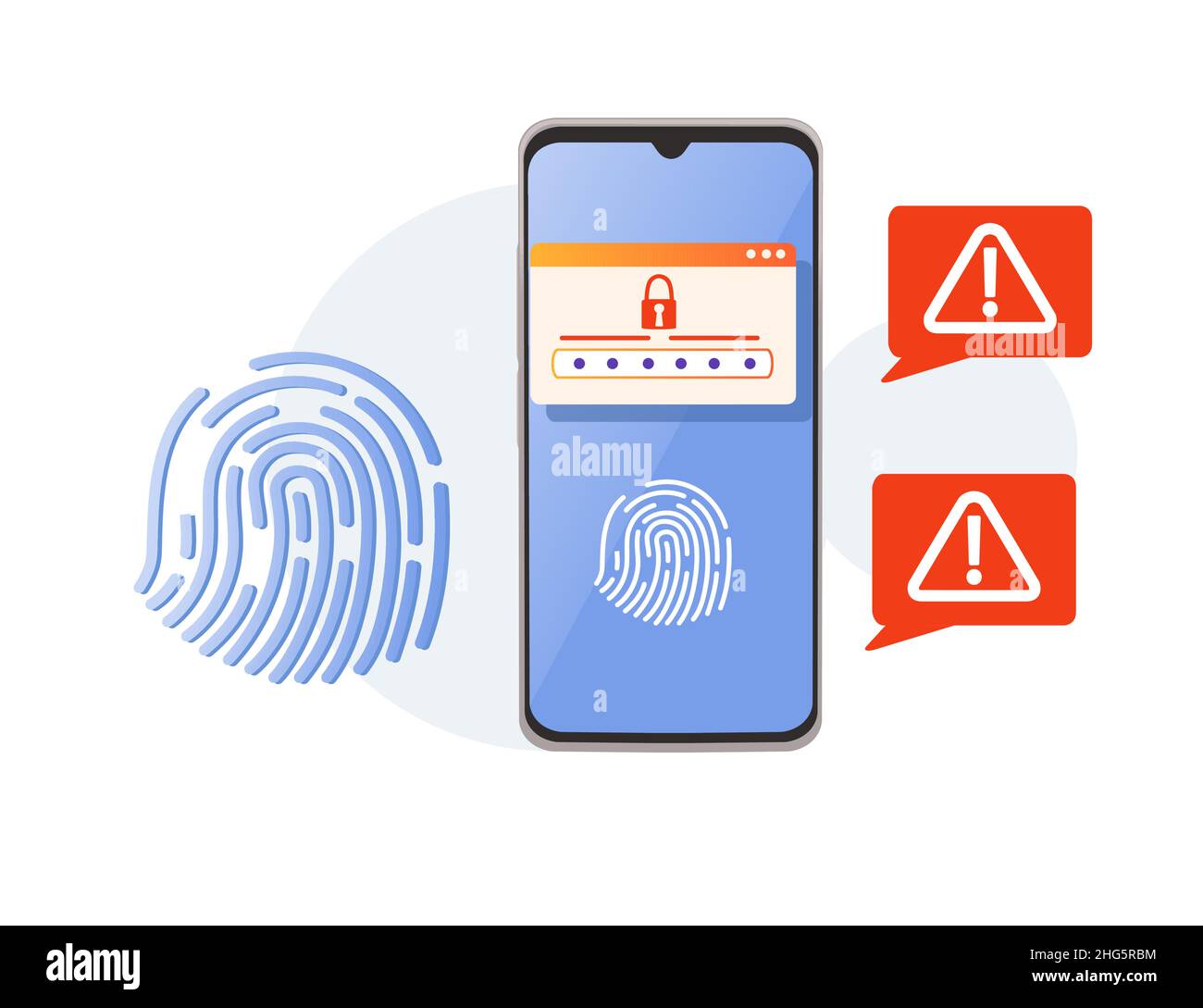 Digital data protection concept mobile payment security app with ...