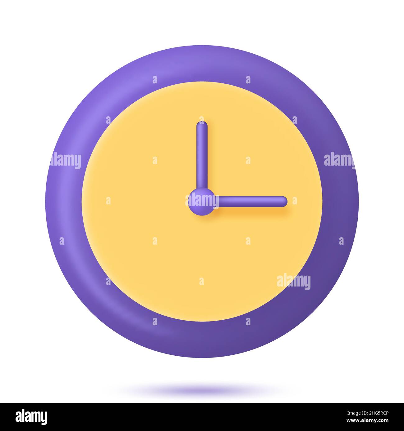 Circle clock icon Stock Vector Image & Art - Alamy