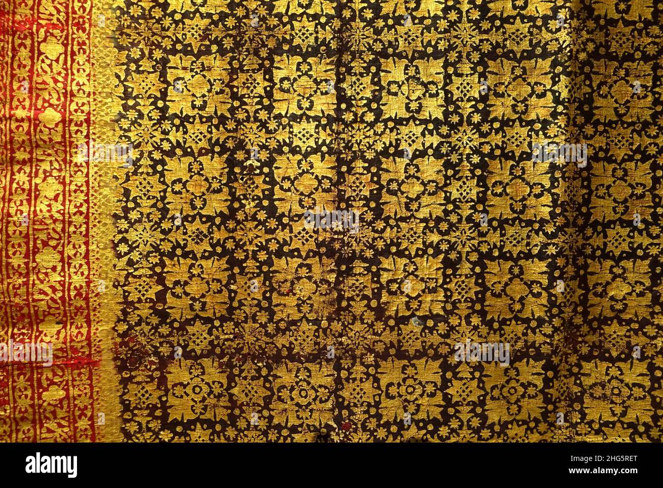 Selendang (shoulder garment) detail, Palembang, Sumatra, Indonesia ...