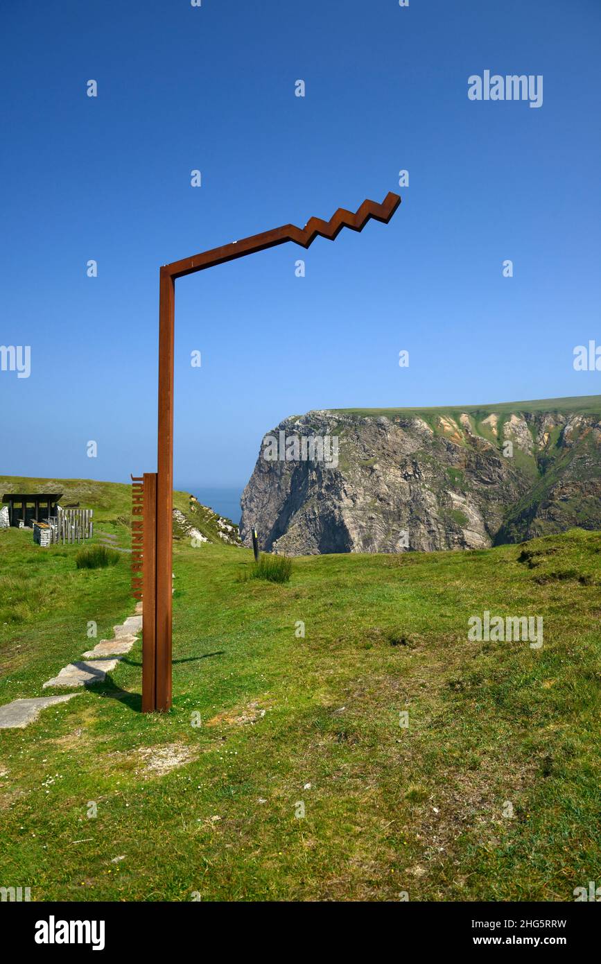 An Bhinn Bhuí,Benwee Head,Mayo,landscape and seascape,Wild Atlantic Way ...
